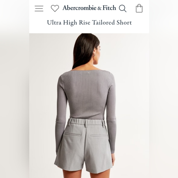 Abercrombie & Fitch | Shorts | Af Ultra High Rise Tailored Short | Poshmark